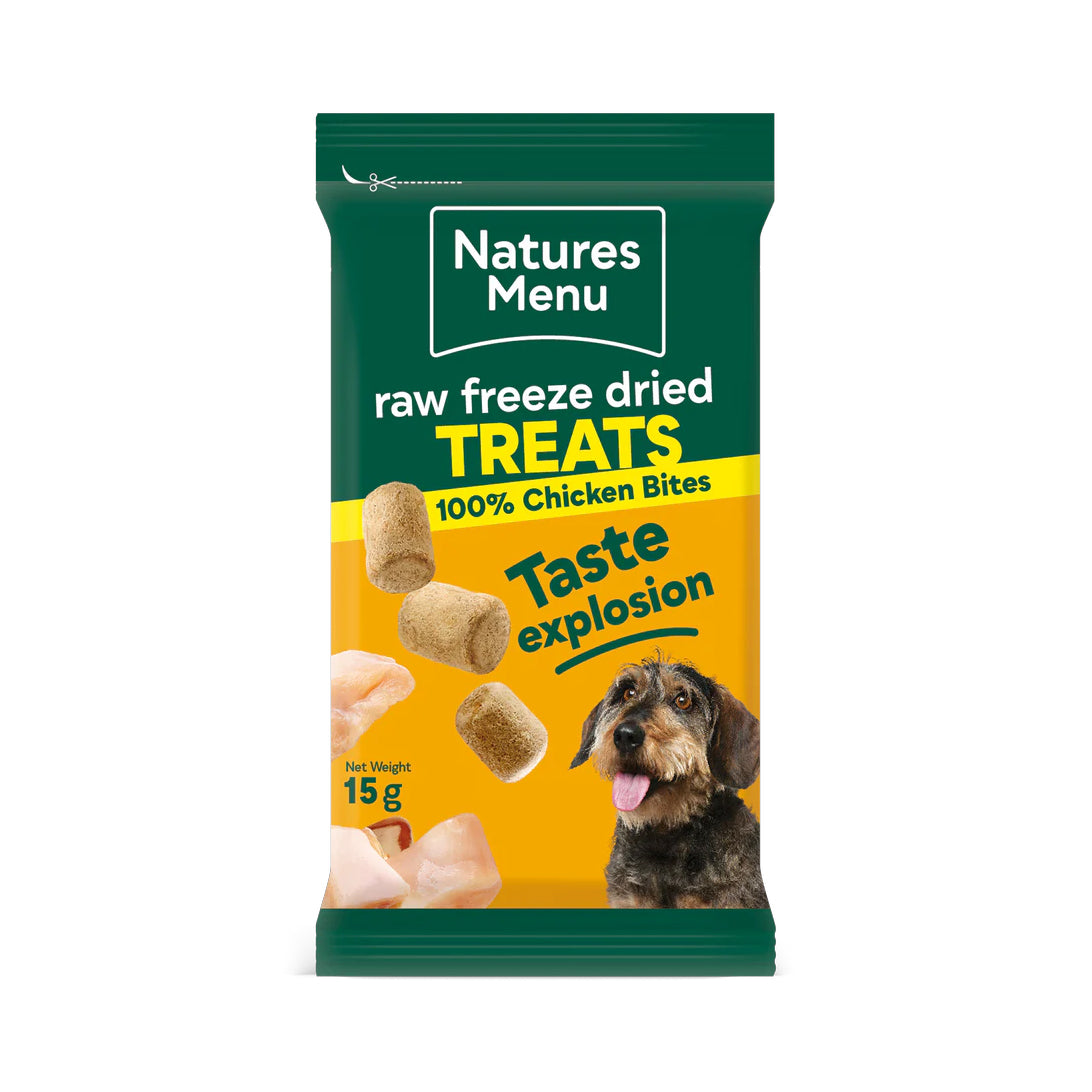 Natures Menu Dog - Freeze Dried Chicken Bites 15g – PlusPets